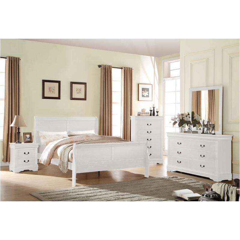 Louis philippe white bedroom set store