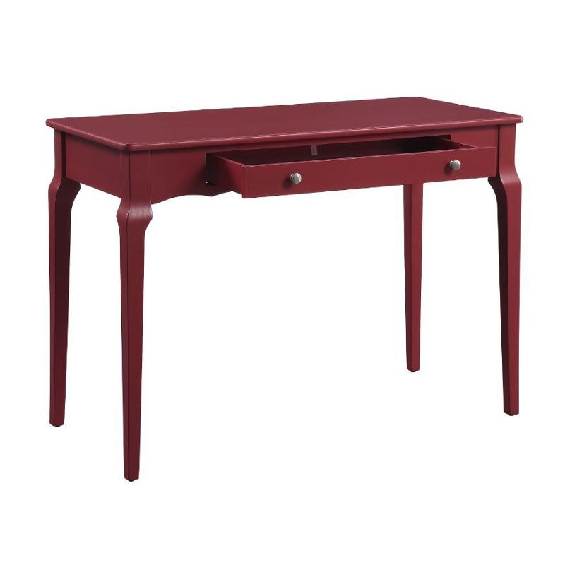 93020 Acme Furniture Alsen Home Office Furniture Red Writing Desk