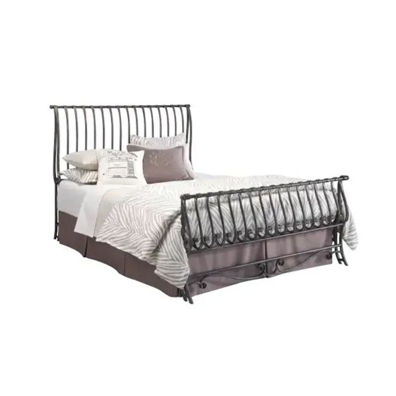 King size metal sleigh bed frame store