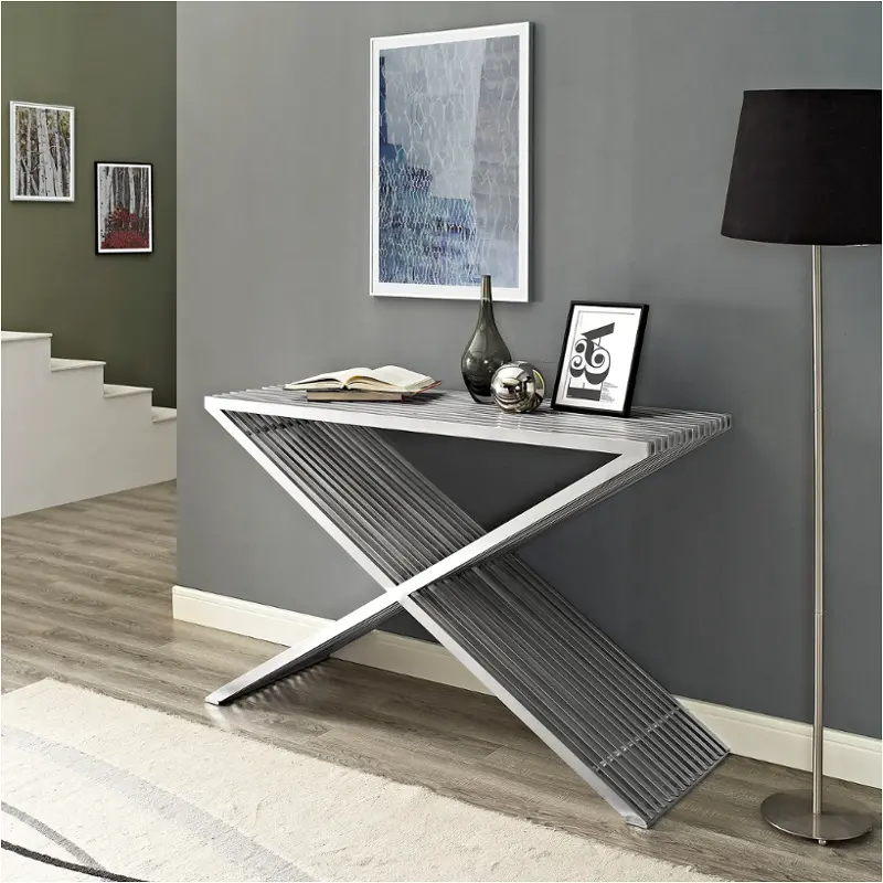 Eei-2095-slv Modway Furniture Press Press Console Table