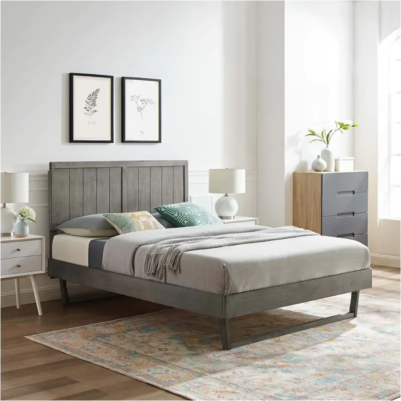 Mod-6617-gry Modway Furniture Alana Bed