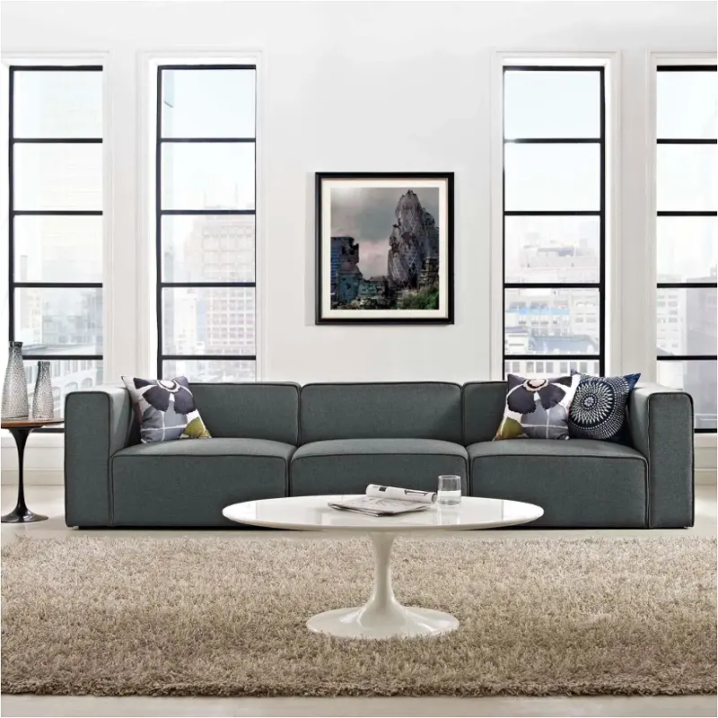 Eei-2827-gry Modway Furniture Mingle Sectional