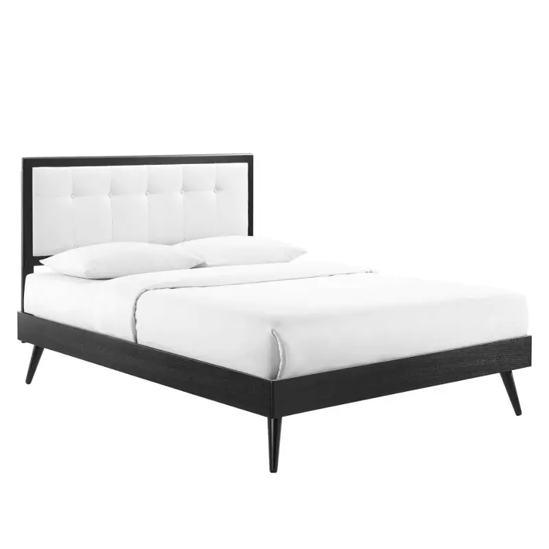 Mod-6637-blk-whi Modway Furniture Willow Bed