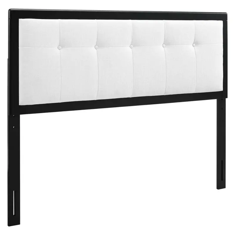 Mod-6224-blk-whi Modway Furniture Draper Bed