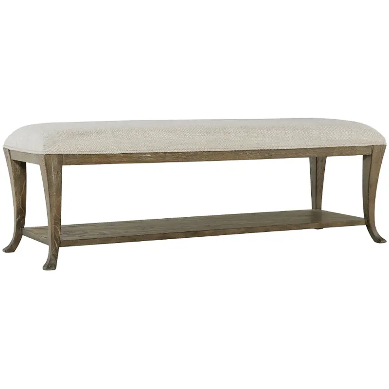 387509d Bernhardt Furniture Bench - Peppercorn