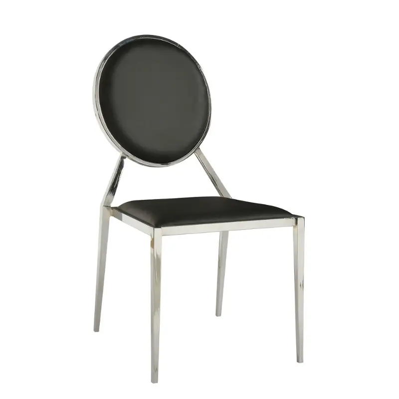 Lisa-sc-blk Chintaly Imports Furniture Lisa Dining Chair