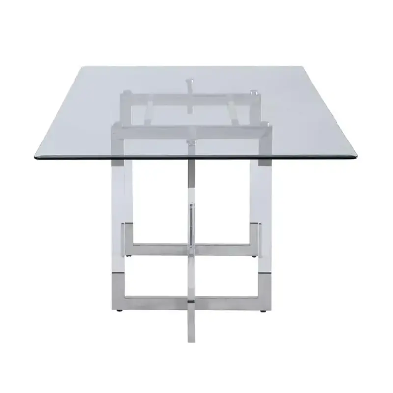 Yasmin-dt-t-gl4272 Chintaly Imports Furniture Yasmin Dining Table