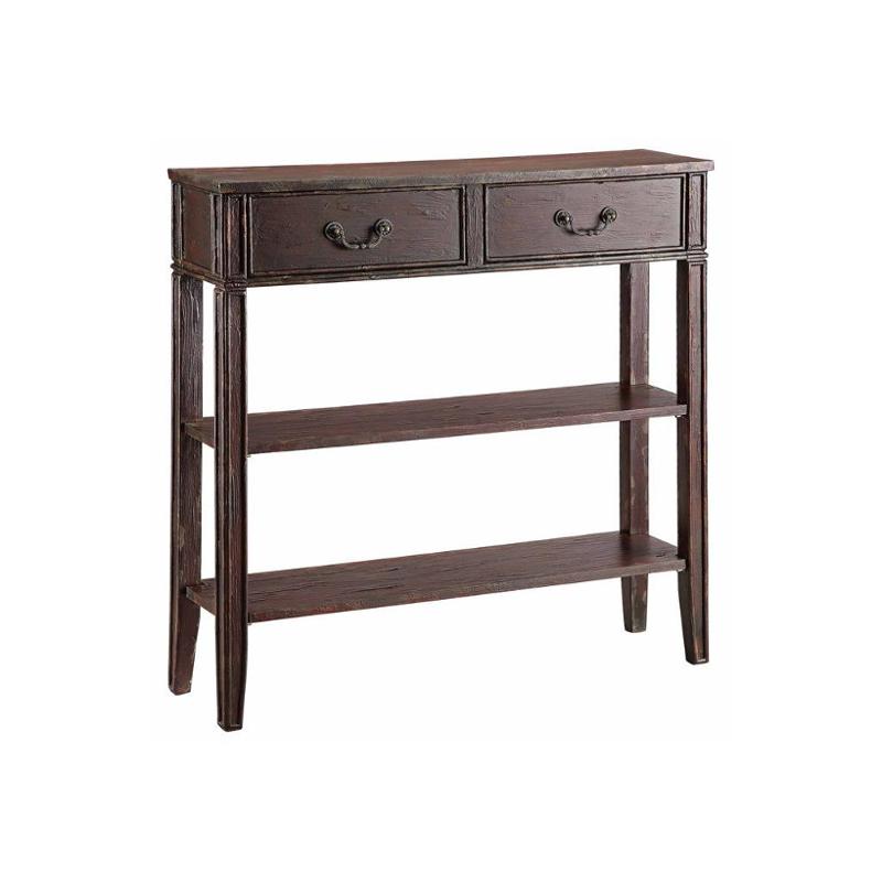 28352 Stein World Console Table 2drawer Aged Dark Garnet