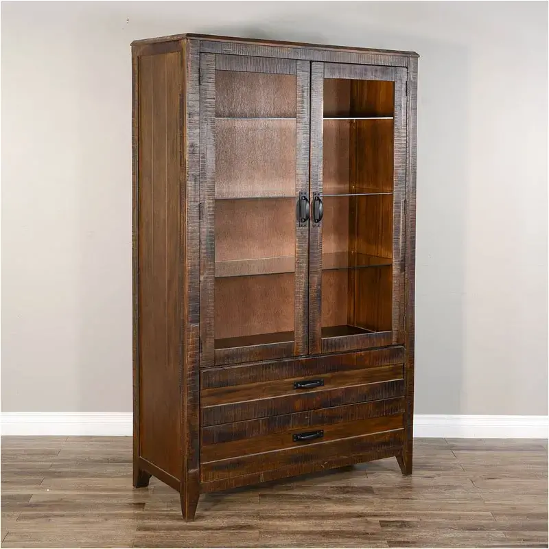 1905dt Sunny Designs Nassau Curio Cabinet With Glass Shelves