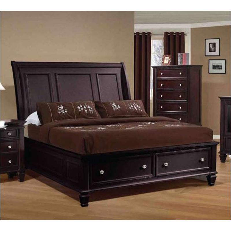 201990qb1 Coaster Furniture Sandy Beach - Cappuccino Bed