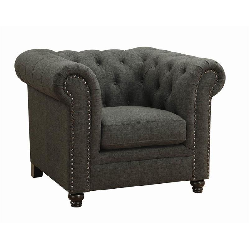 550363 Coaster Furniture Roy - Grey Living Room Furniture Chair
