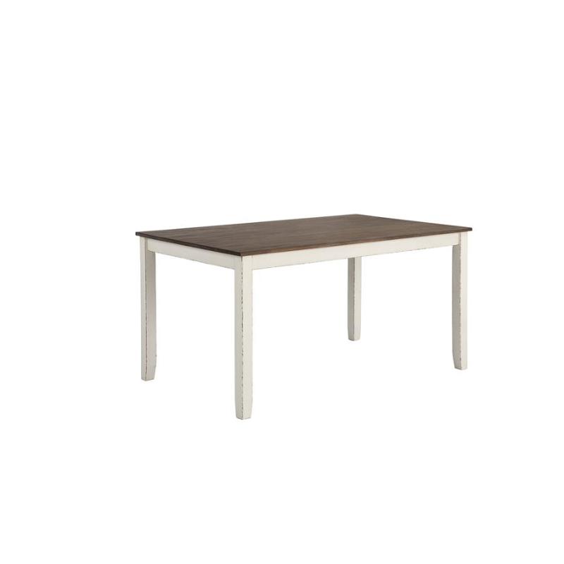 190721 Coaster Furniture 7pc Dining Set - Chestnut/vintage White