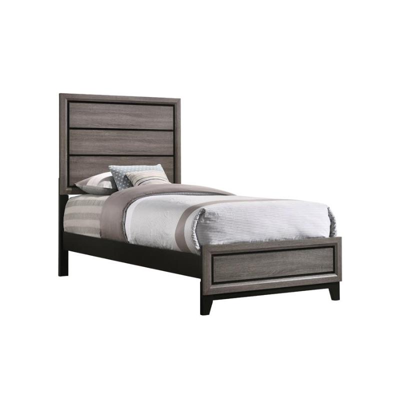 212421t Coaster Furniture Watson Twin Bed - Grey Oak