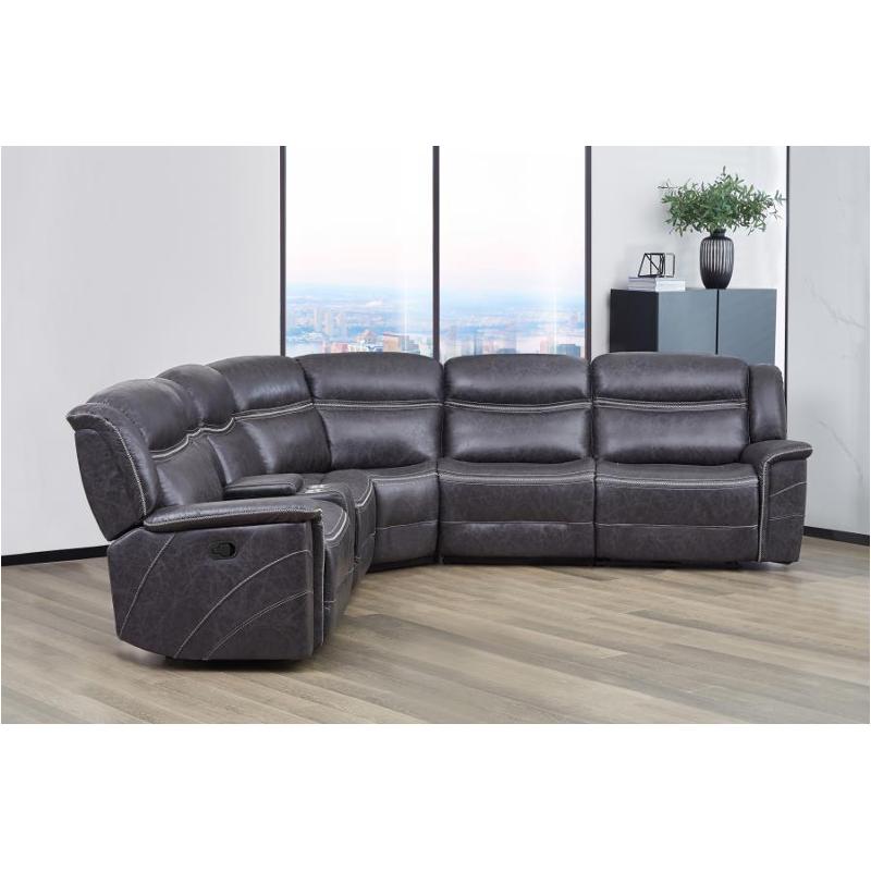 609360 Coaster Furniture 6pcs Motion Sectional - Charcoal