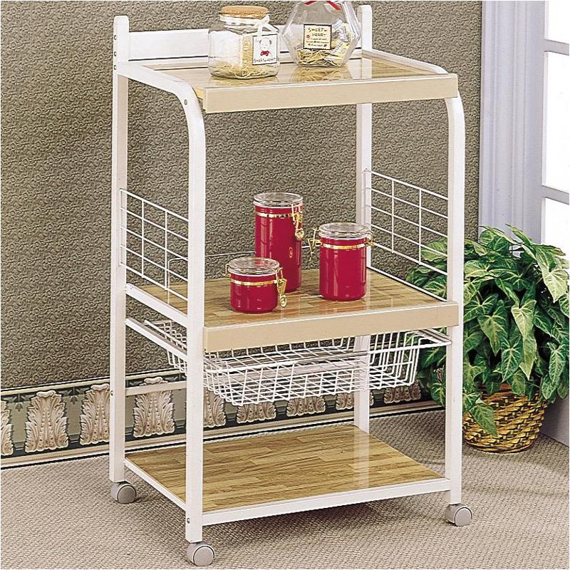 2515 Coaster Furniture Kitchen Carts Utility Cart - White