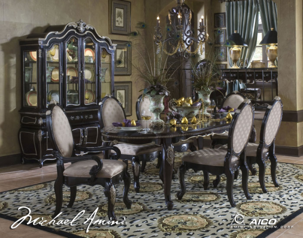 Lavelle Truffle Dining Set Aico Furniture