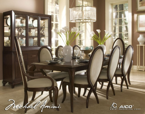 Portrait Vue Dining Set Aico Furniture