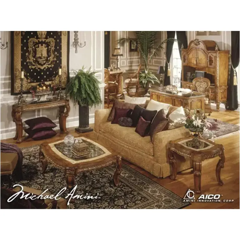 68201-28 Aico Furniture Venetian Rectangular Cocktail Table