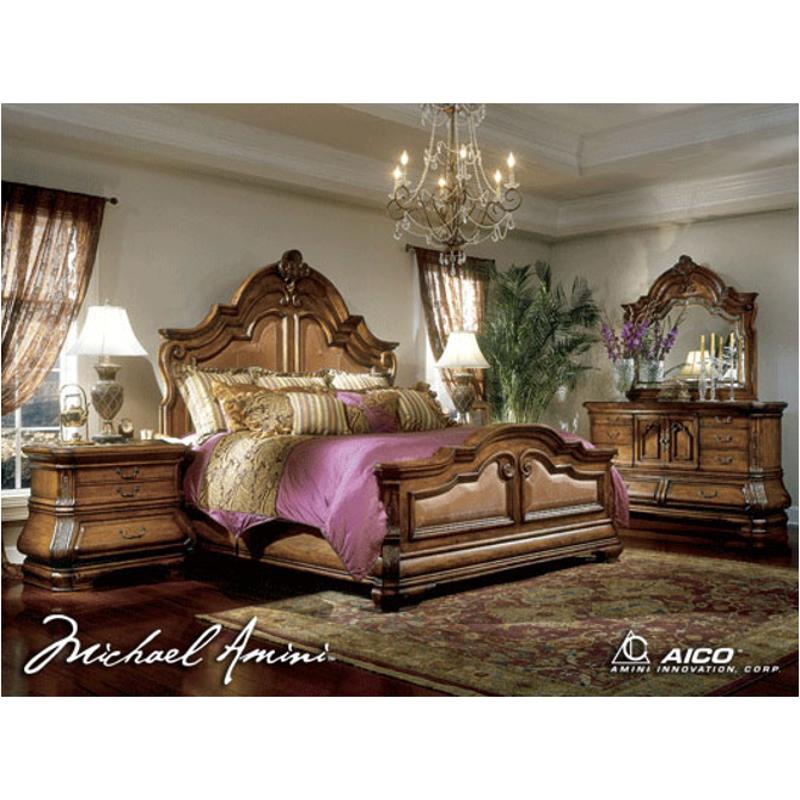 34012-26 Aico Furniture Tuscano Queen Mansion Bed