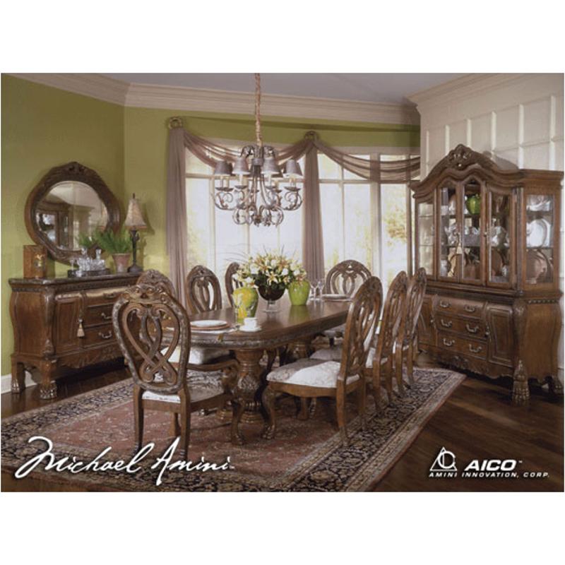 60002t-23 Aico Furniture Eden Rectangular Dining Table - Amaretto