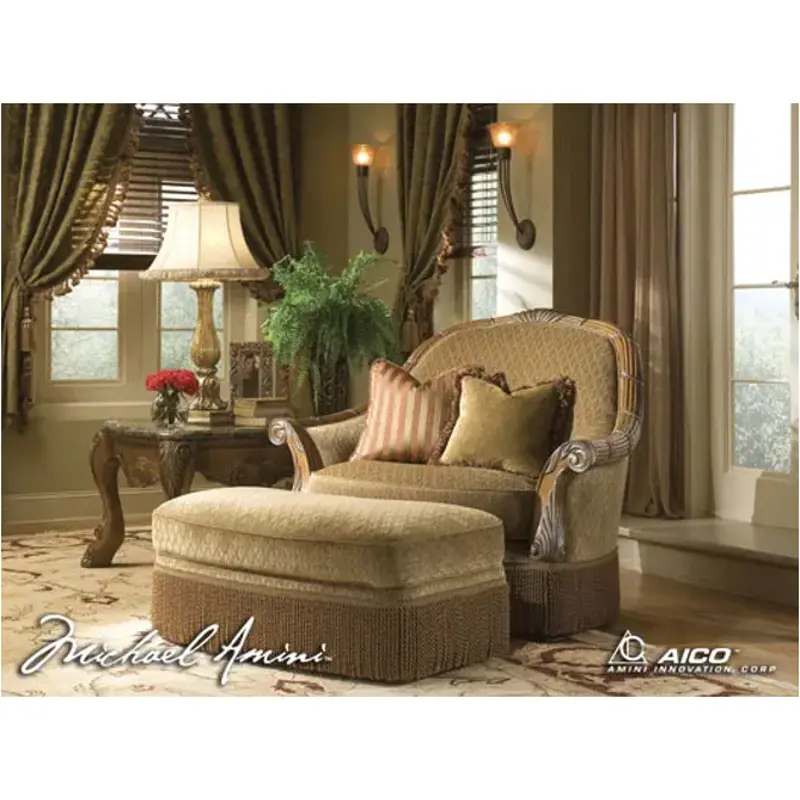 60838-brnze-23 Aico Furniture Eden Wood Trim Chair And A Half