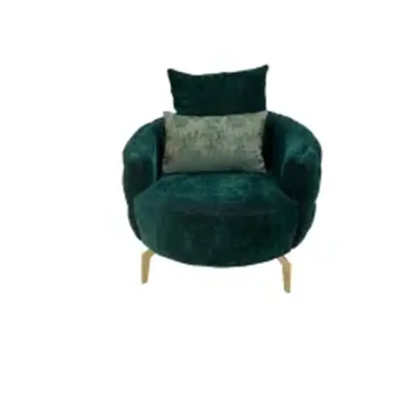Lfr-clne835-emd-808 Aico Furniture Celine Chair Emerald Silver