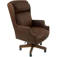 Oc170-br Parker House Furniture Leather Office Chair - Brown
