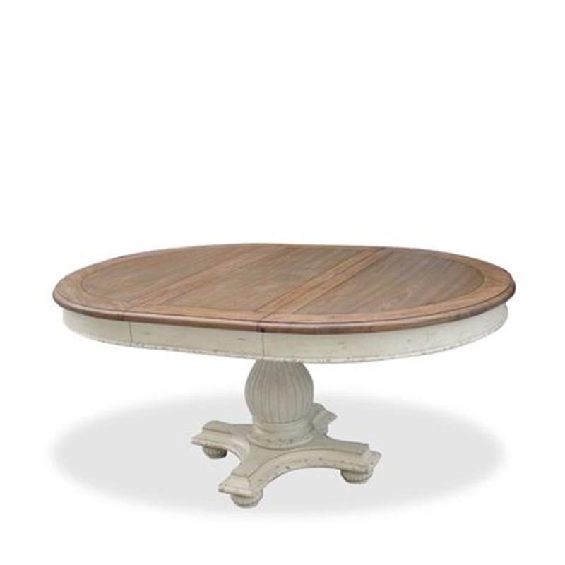 32551 Riverside Furniture Coventry Two Tone Round Dining Table
