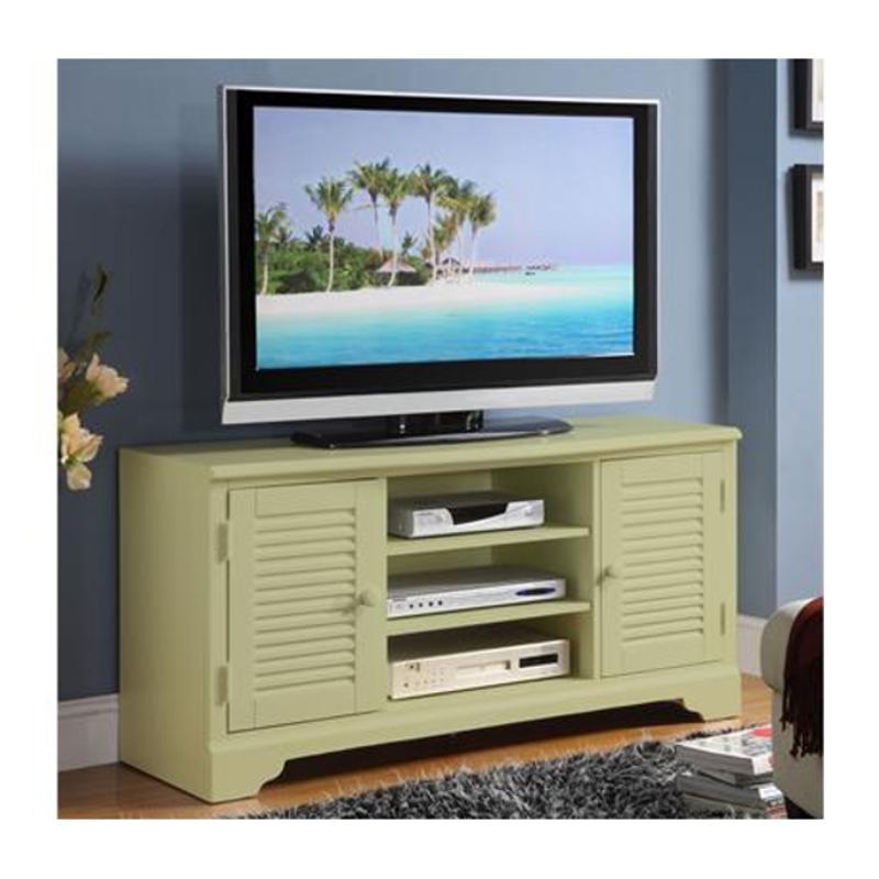 1399i Riverside Furniture Splash Of Color Tv Console-ivy Green