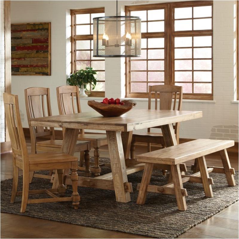 60750 Riverside Furniture Ridgedale Trestle Dining Table