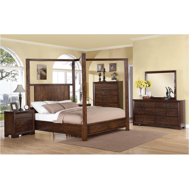 75884 ck Riverside Furniture Riata California King Canopy Storage Bed