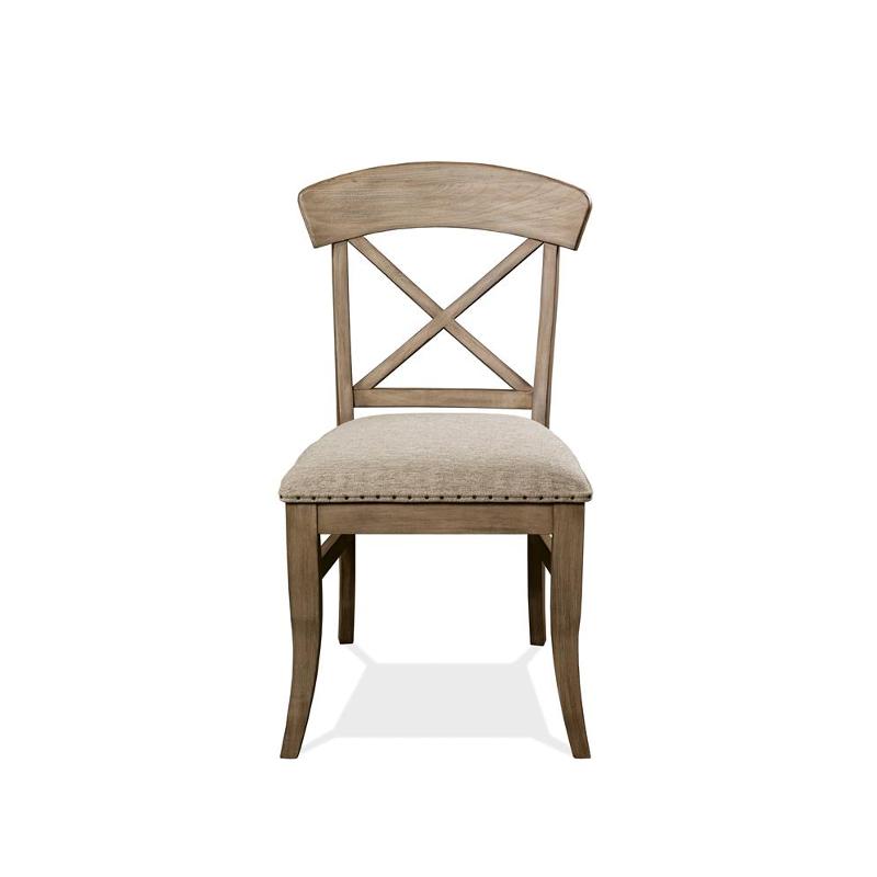58956 Riverside Furniture Southport X-back Uph Side Chair 2in