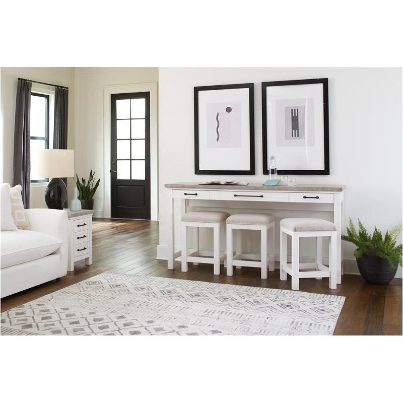 37216 Riverside Furniture Cora Sofa Table W/3 Stools