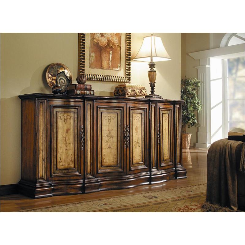500 50 661 Hooker Furniture Four door Two tone Shaped Credenza