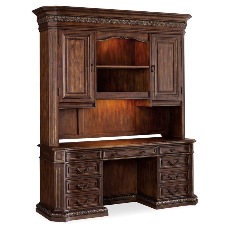 5091-10464 Hooker Furniture Adagio Computer Credenza With Hutch