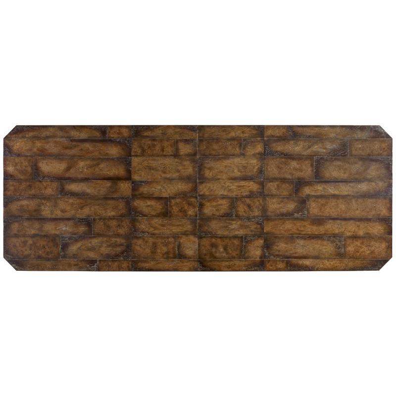 5343-75200 Hooker Furniture Willow Bend Rectangle Trestle Table