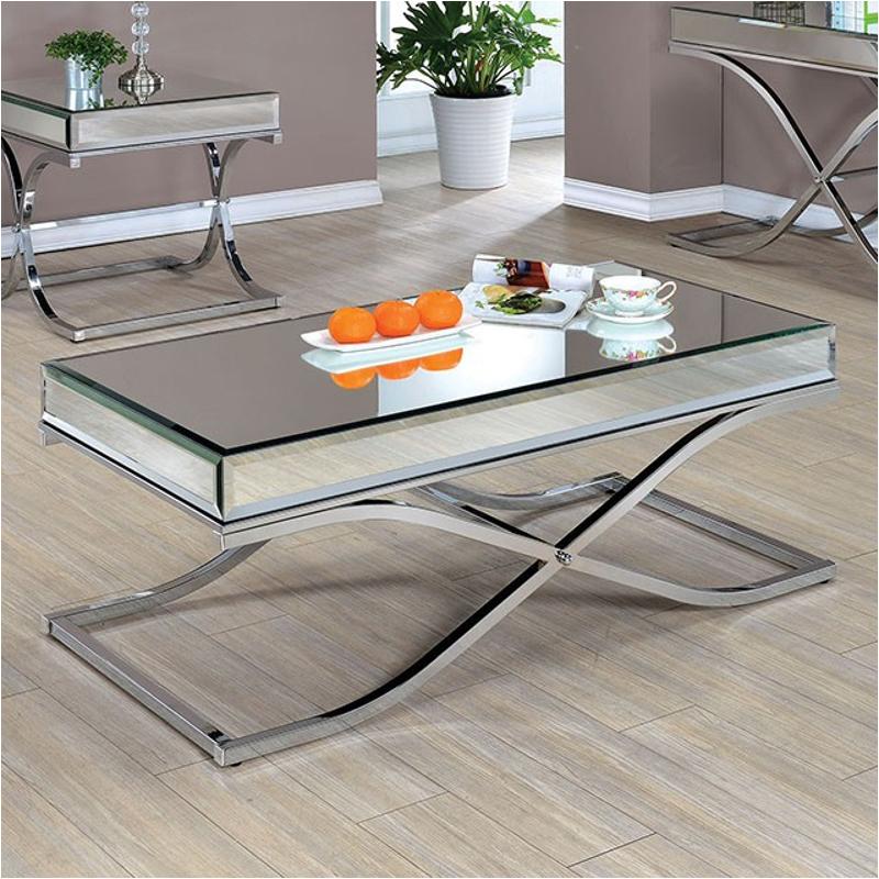 Cm4230crm c Furniture Of America Sundance Coffee Table Chrome