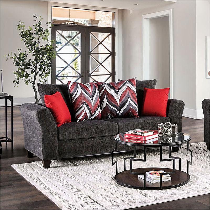Sm4041-sf Furniture Of America Watlington - Gray Sofa - Gray