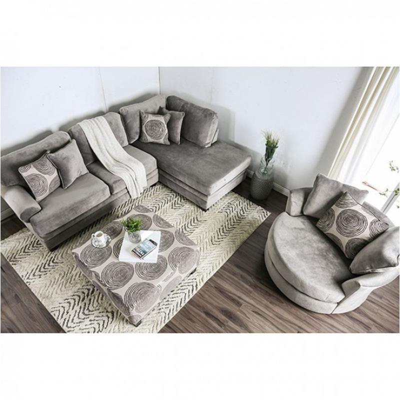 Grey microfiber sectional store