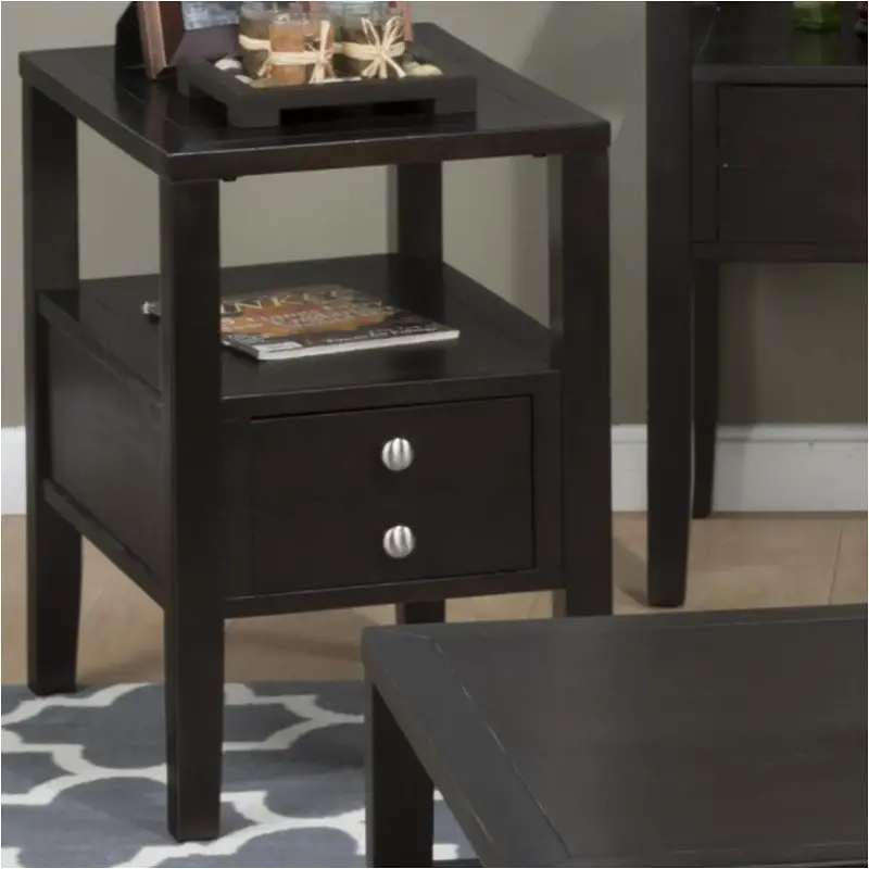 975-7 Jofran Furniture Chairside Table With Drawer And Shelf