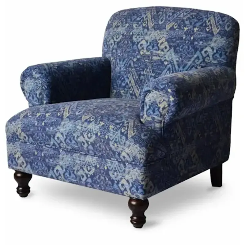 Dara-ch-denim Jofran Furniture Dara Accent Chair With Rolled Arms