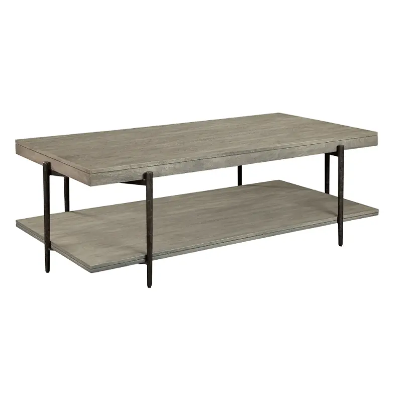 24901t Howard Miller Rectangular Coffee Table With Shelf - Gray