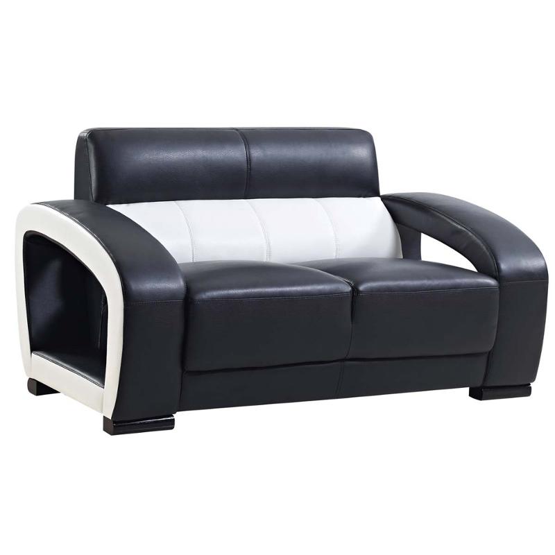 Ua199 Bonded - Black/white Living Room Set Global Furniture