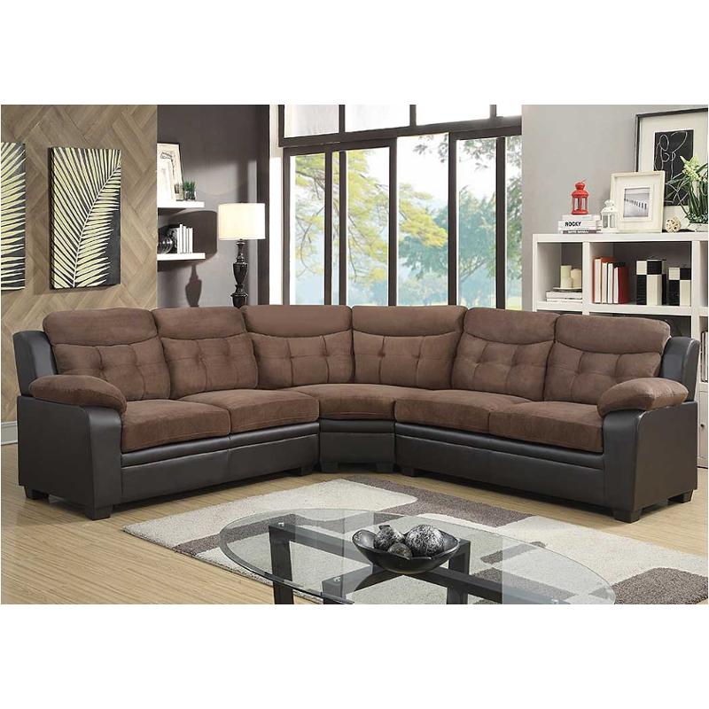 U880015-sectional-rl - Rider Chocolate And Brown Global Furniture Sectional