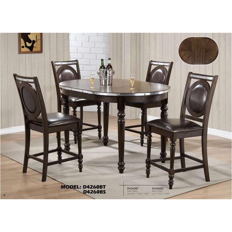 D4260bt Global Furniture 4260 Dining Room Furniture Bar Table