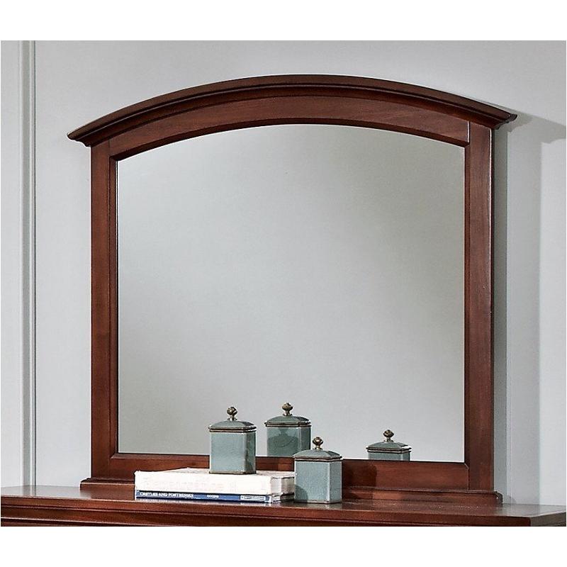 Bb77-447 Vaughan Bassett Furniture Arched Mirror - Cherry
