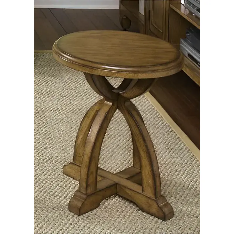 603-ot1021 Liberty Furniture Round Chair Side Table - Sandstone