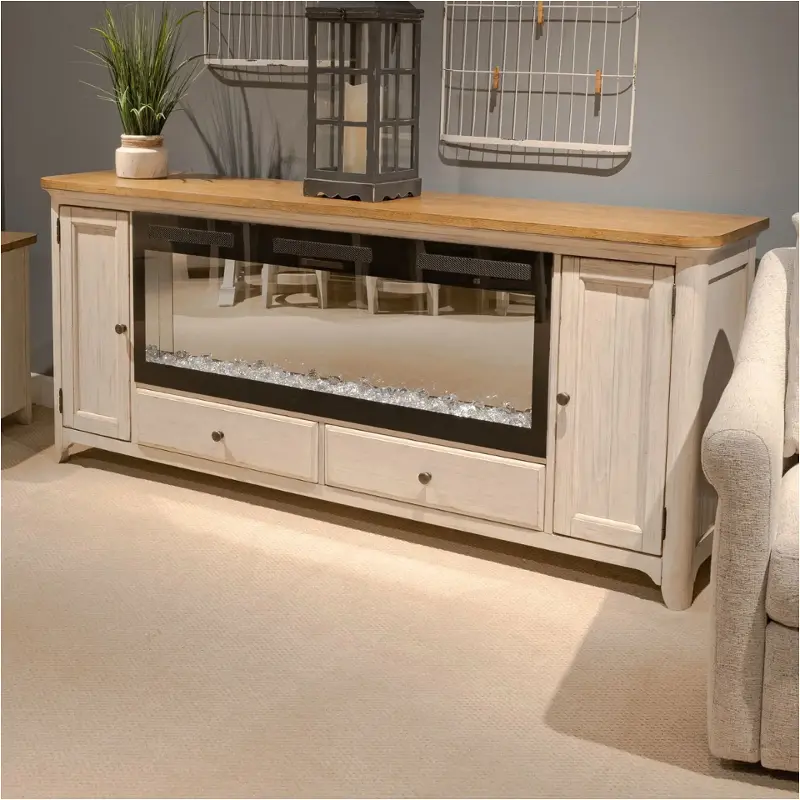 Fire-652-tv80ft Liberty Furniture 80 Inch Fireplace Tv Console