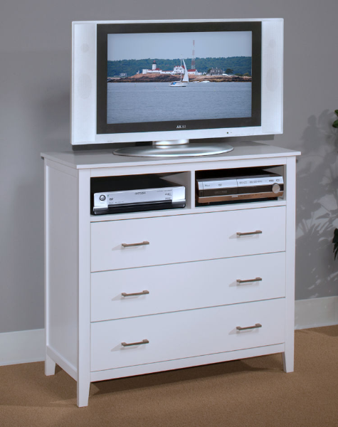 05-025-078 New Classic Furniture Media Chest - White