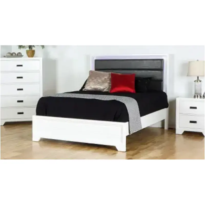 B1660-115 New Classic Furniture Halo King Bed - White